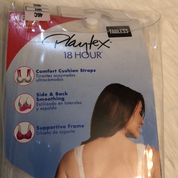 Playtex | Intimates & Sleepwear | Nwt Playtex Bra Size 46c 8 Hour White ...